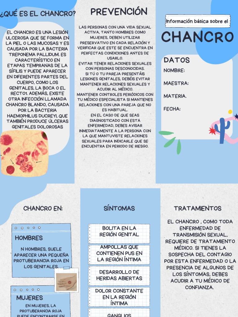 Chancro: Síntomas y Prevención | PDF | Medicina CLINICA | Enfermedades ...