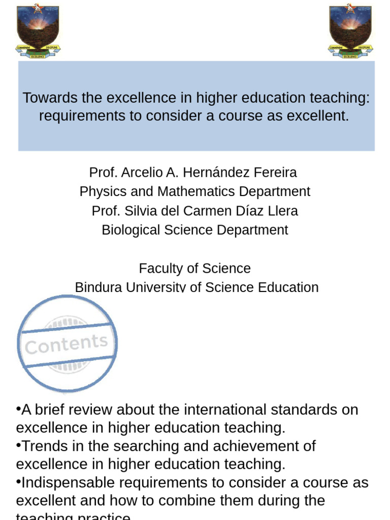 Excellence in Higher Education Teaching | PDF | Teachers | Educational ...