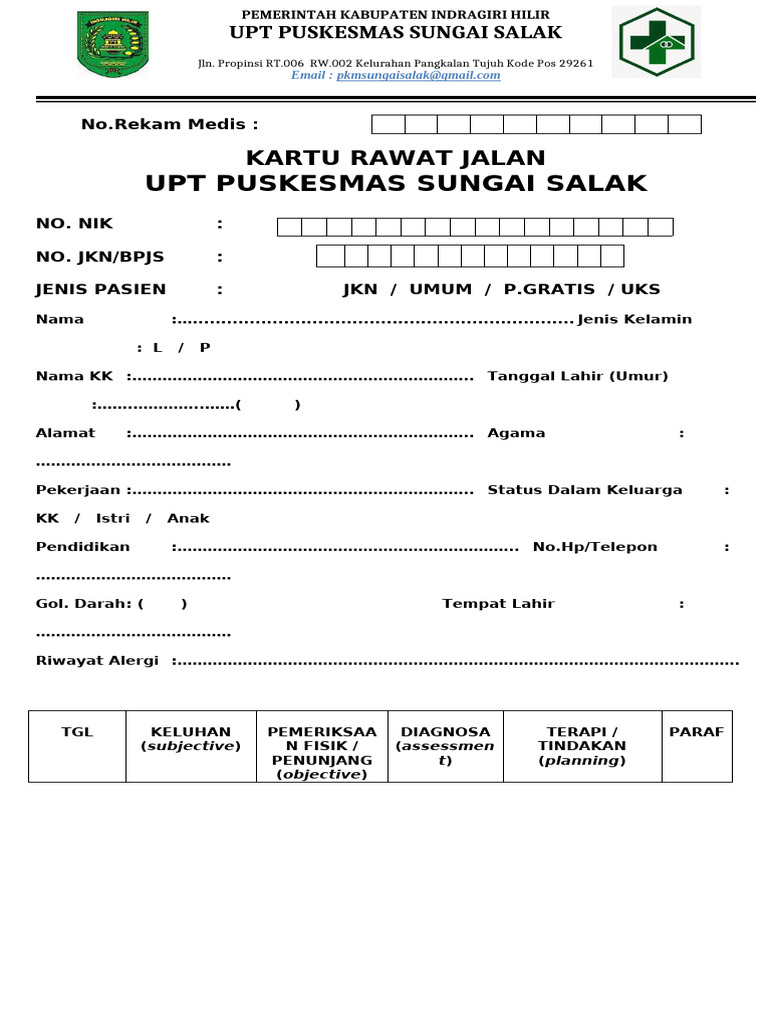 New Kartu Rawat Jalan | PDF