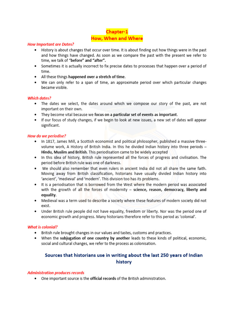 8th Class - Our Pasts III | PDF
