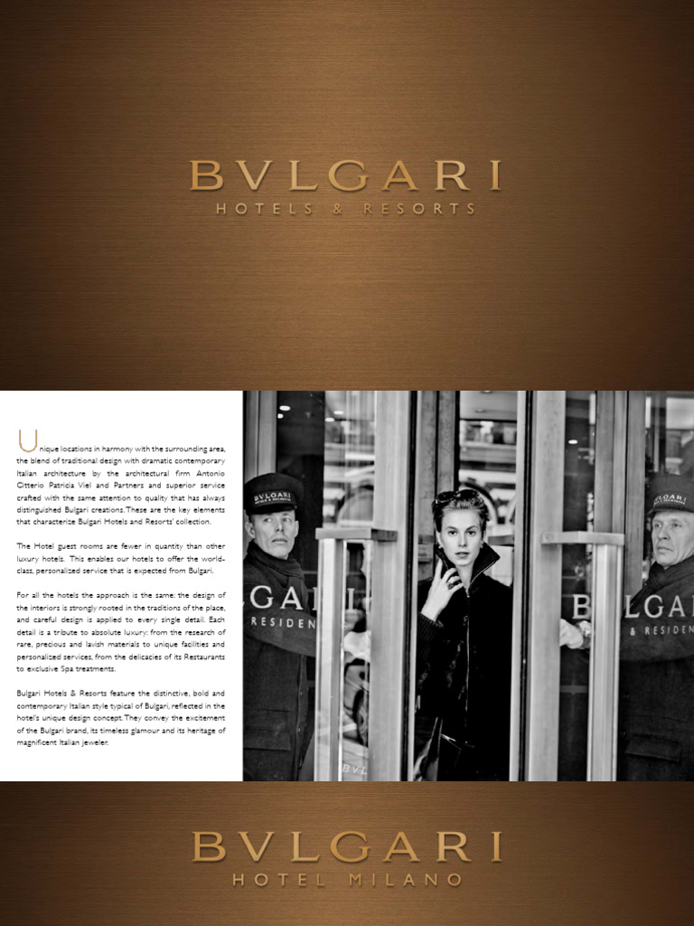 Bulgari Hotels & Resorts Collection | PDF | Hotel