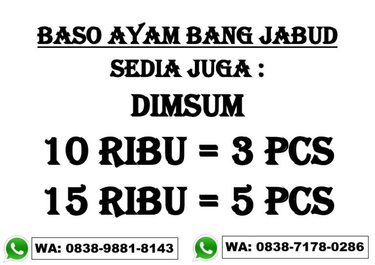 Baso Ayam Bang Jabud - Salin | PDF