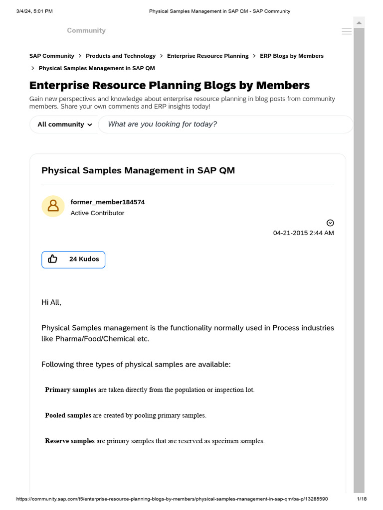 Physical Samples Management | PDF | Enterprise Resource Planning ...