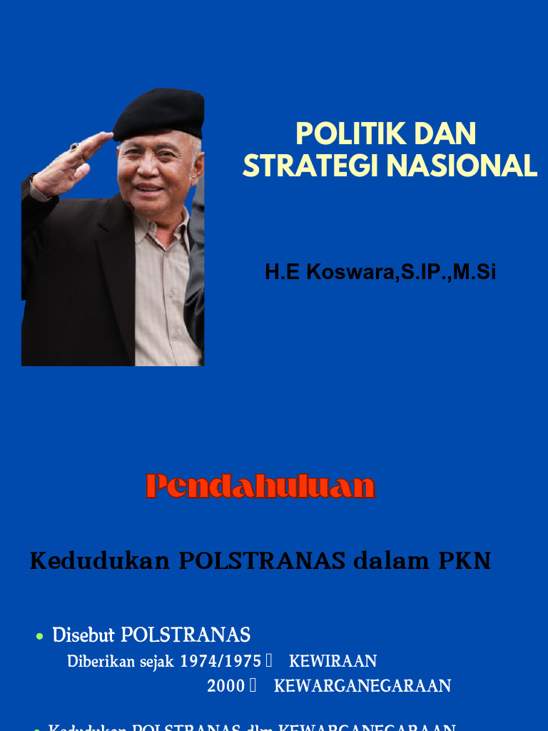 Strategi Nasional dan Ketahanan Politik | PDF