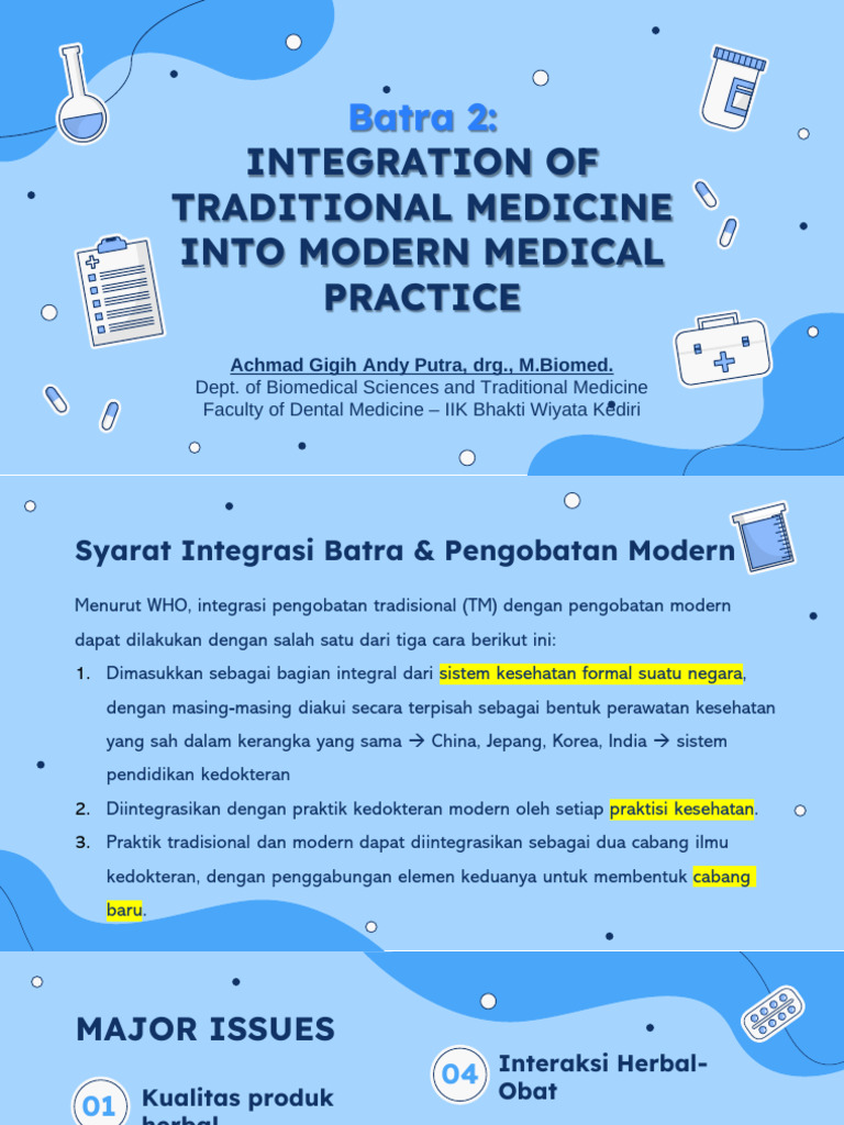 Integrasi Pengobatan Tradisional Modern | PDF