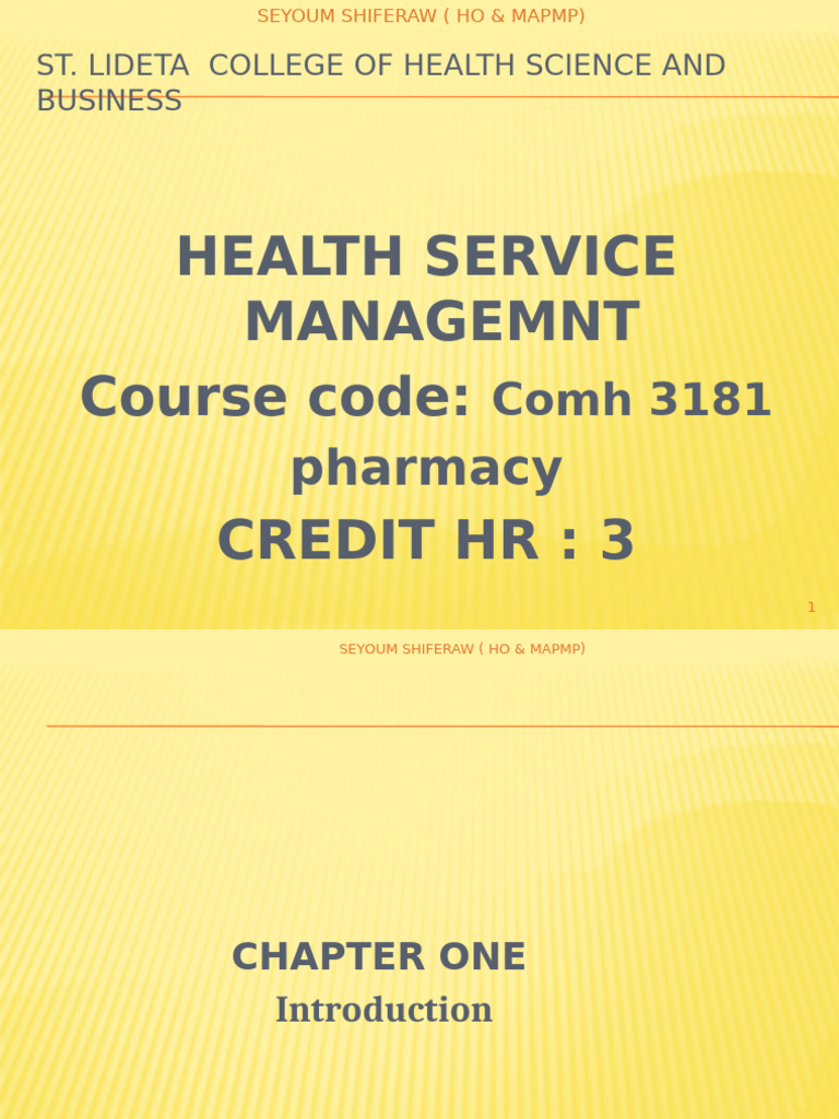 HSM Chapter One | PDF | Business | Economies