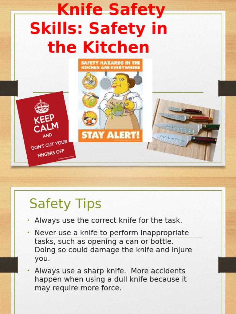 Essential Knife Safety Tips for Kitchens | PDF | Knife | Blade Weapons