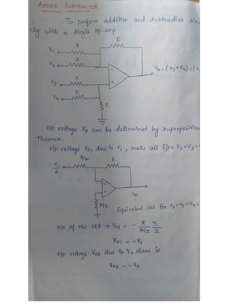 adder subtractor | PDF