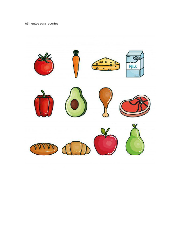 Alimentos para Recortes | PDF