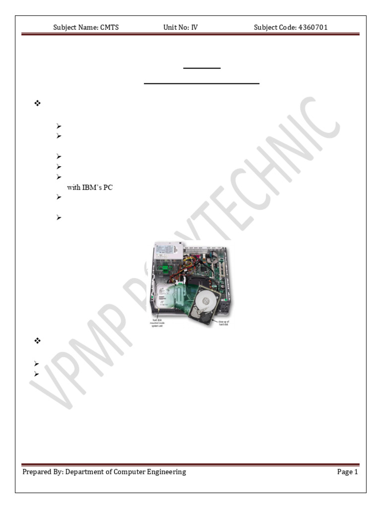 Unit 4 Hard Disk Io Devices | PDF | Hard Disk Drive | Computer Keyboard