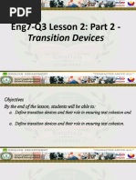 APA Transition Words Quick Guide | PDF | Phrase | Sentence (Linguistics)
