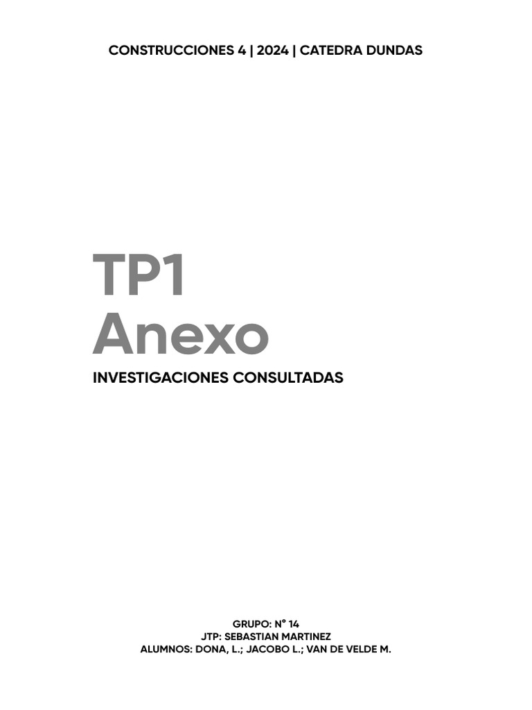TP1_Anexo_G14 | PDF | Hormigón | Calor