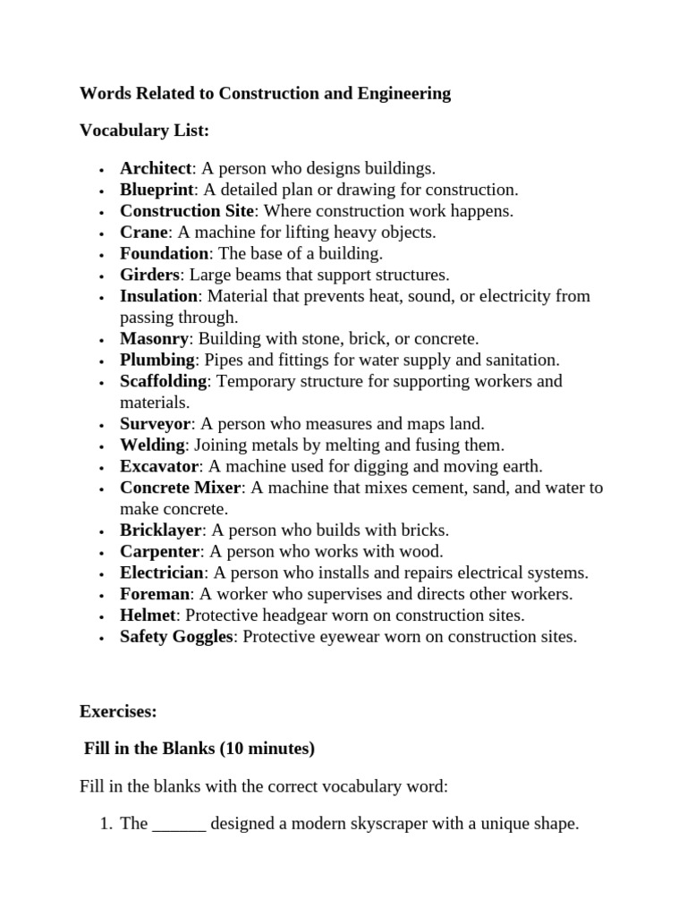 VOCABULARY Lesson 7 | PDF