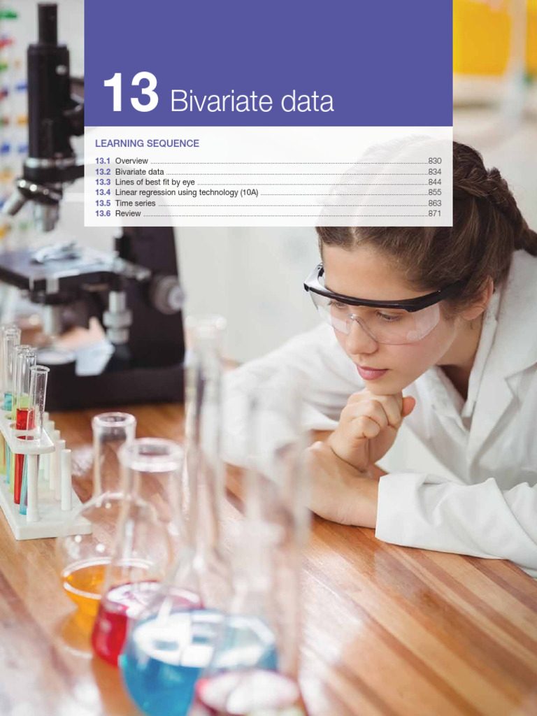 c 13 Bi Variate Data | PDF | Scatter Plot | Dependent And Independent Variables