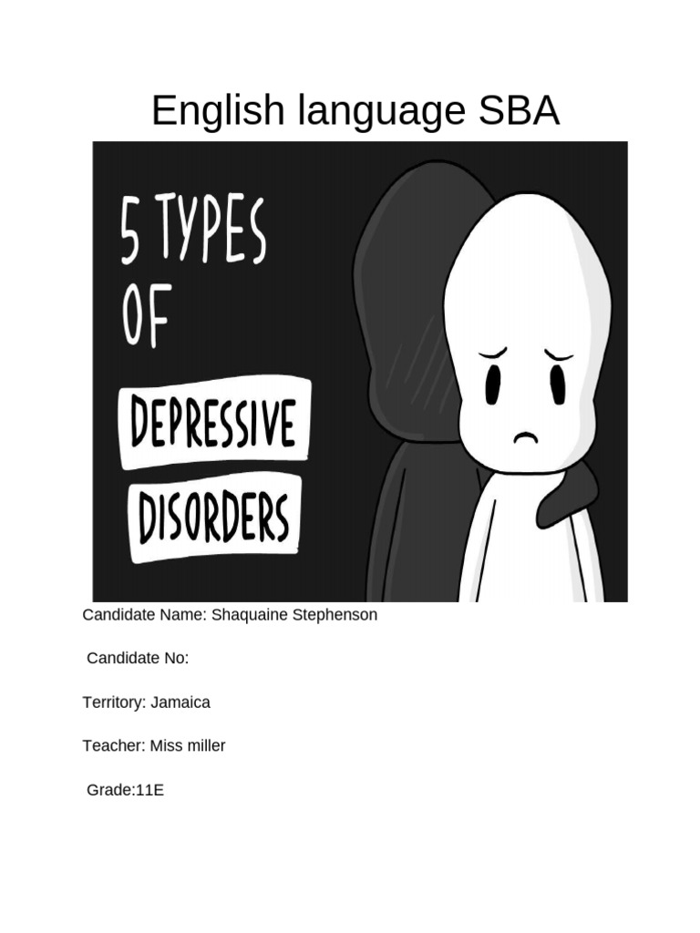 Eng Sba Shaquaine Stephenson | PDF | Mania | Major Depressive Disorder