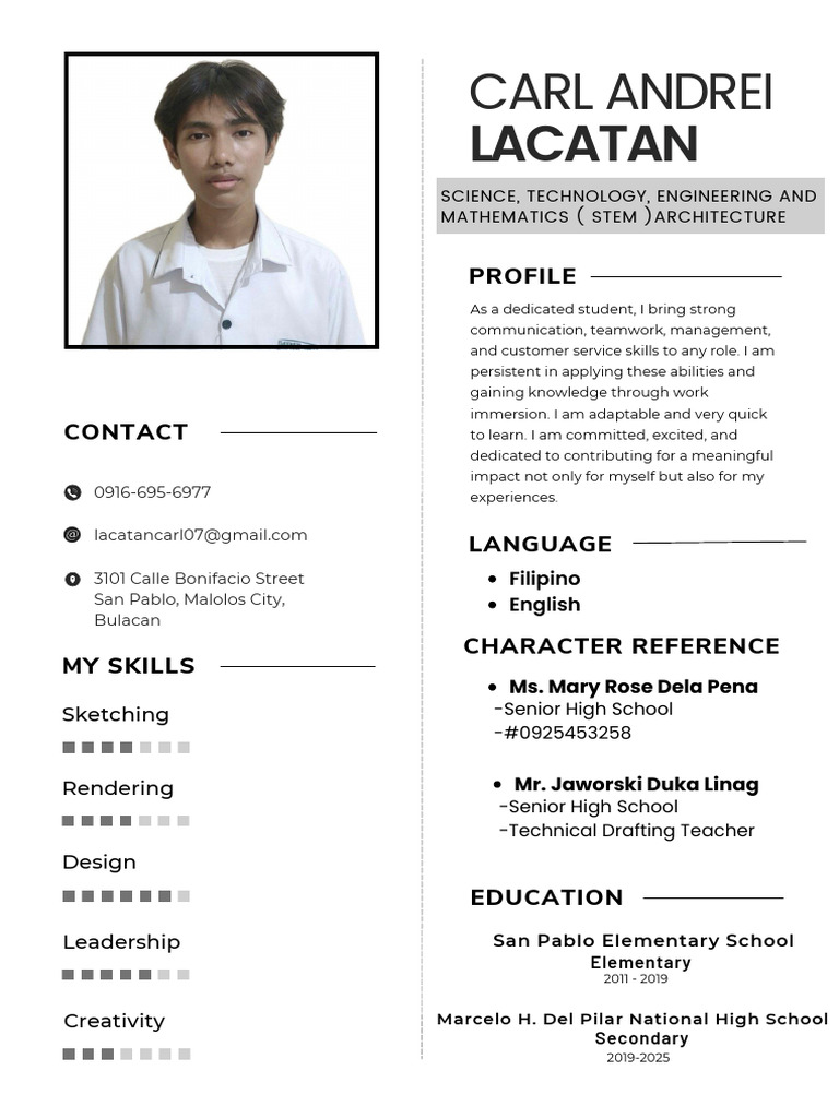 Resume Ni Ganda | PDF