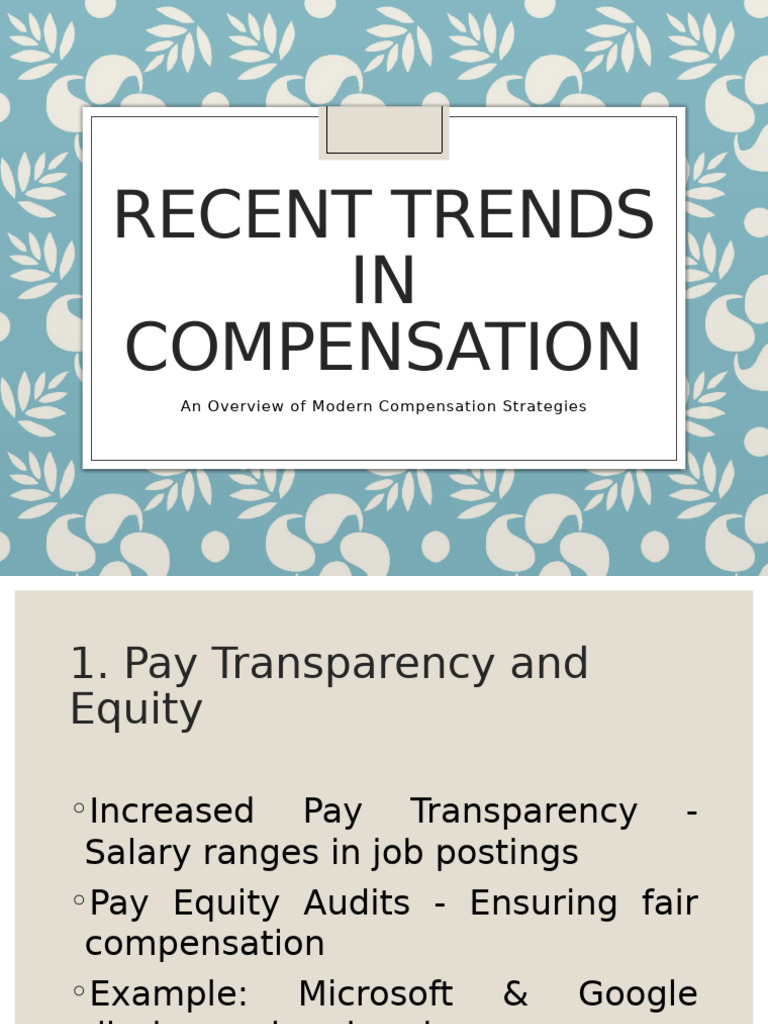 Modern Compensation Strategies | PDF