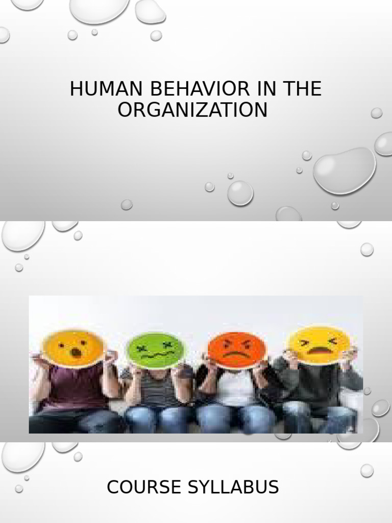 Understanding Organizational Behavior | PDF | Emotions | Nonverbal ...