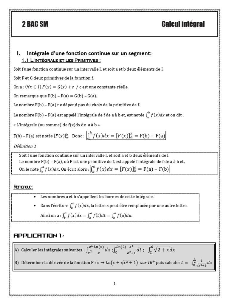 Calcul Integral-1 | PDF
