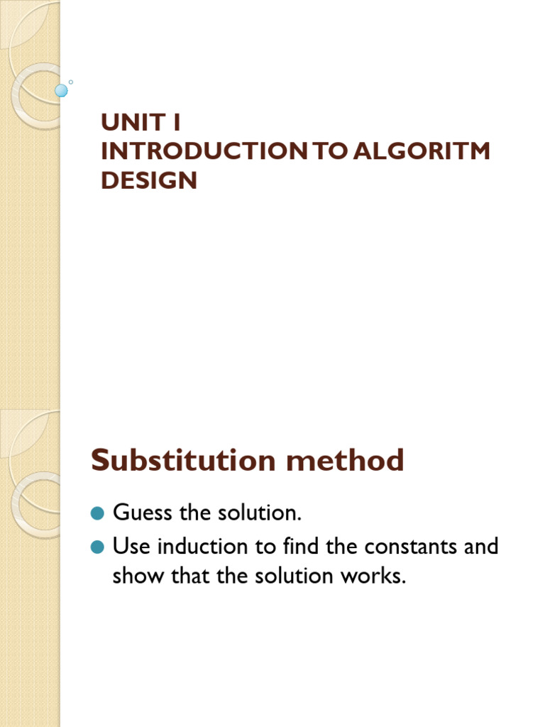 UNIT I - Session 6 | PDF