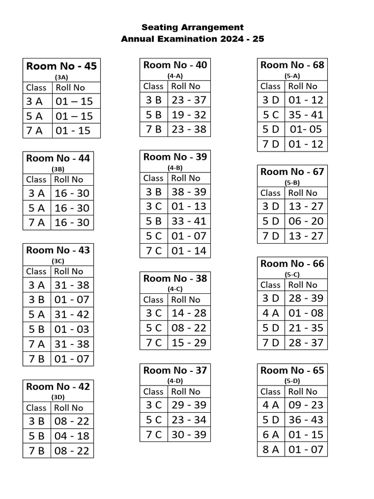 Annual - Seating | PDF