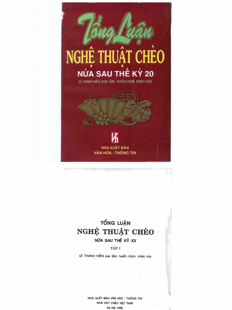 Le Thanh Hien - Tong Luan Nghe Thuat Cheo Nua Sau The Ky 20 | PDF