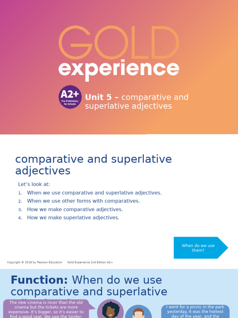 GXP A2+ U5 Grammar Presentation | PDF | Adjective | Grammar