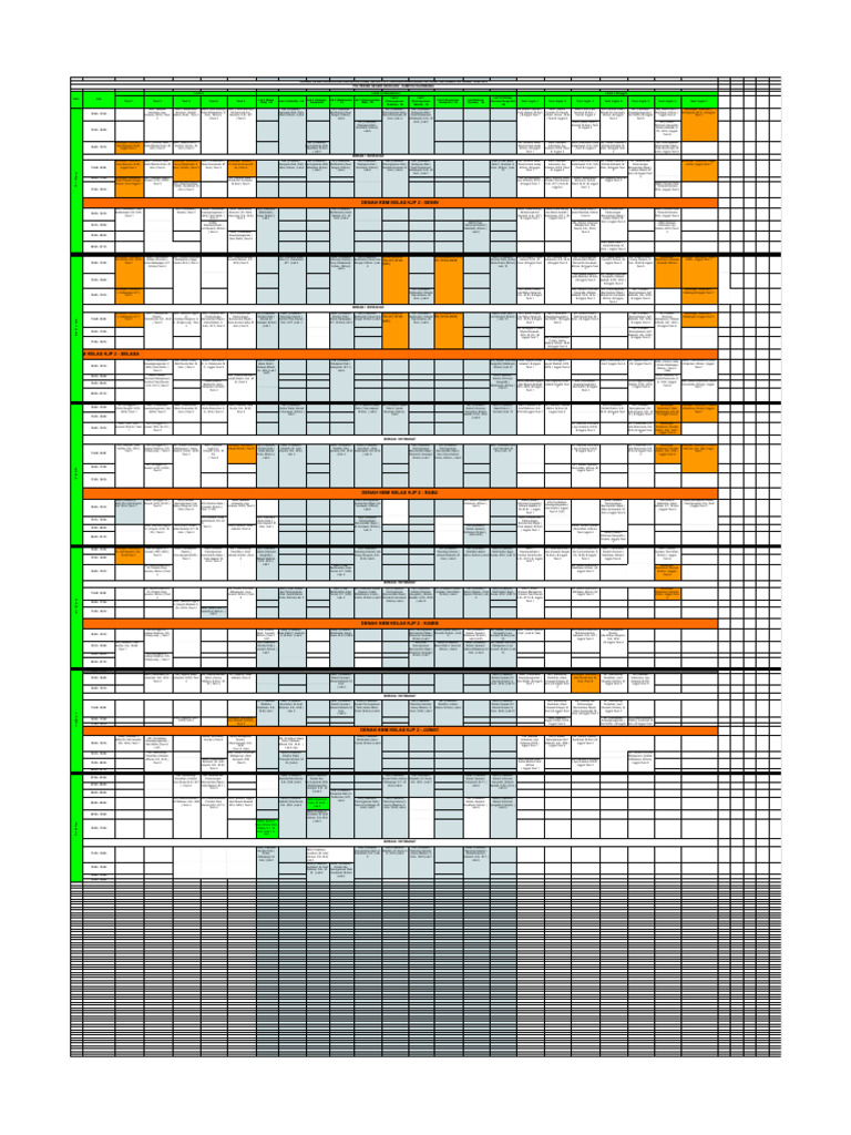 Jadwal KBM Genap 2024-2025 | PDF