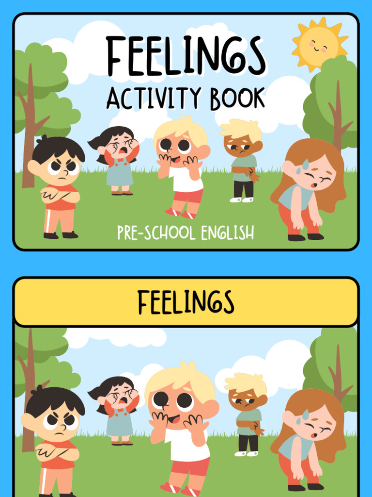 Feelings Activity & First Steps To English With Mom | PDF
