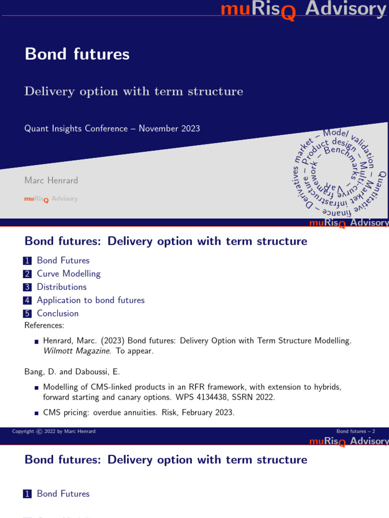 Bond Futures Delivery Option 1735503852 | PDF | Securities (Finance ...