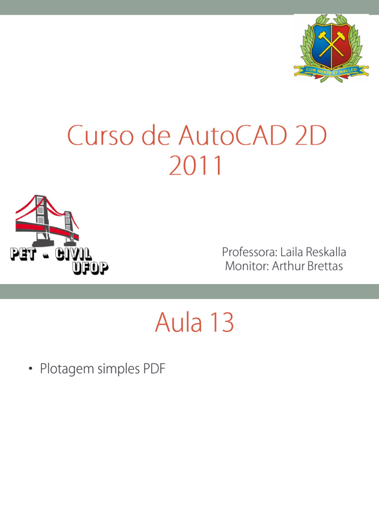 Aula 13 AutoCAD FG - Plotagem | PDF