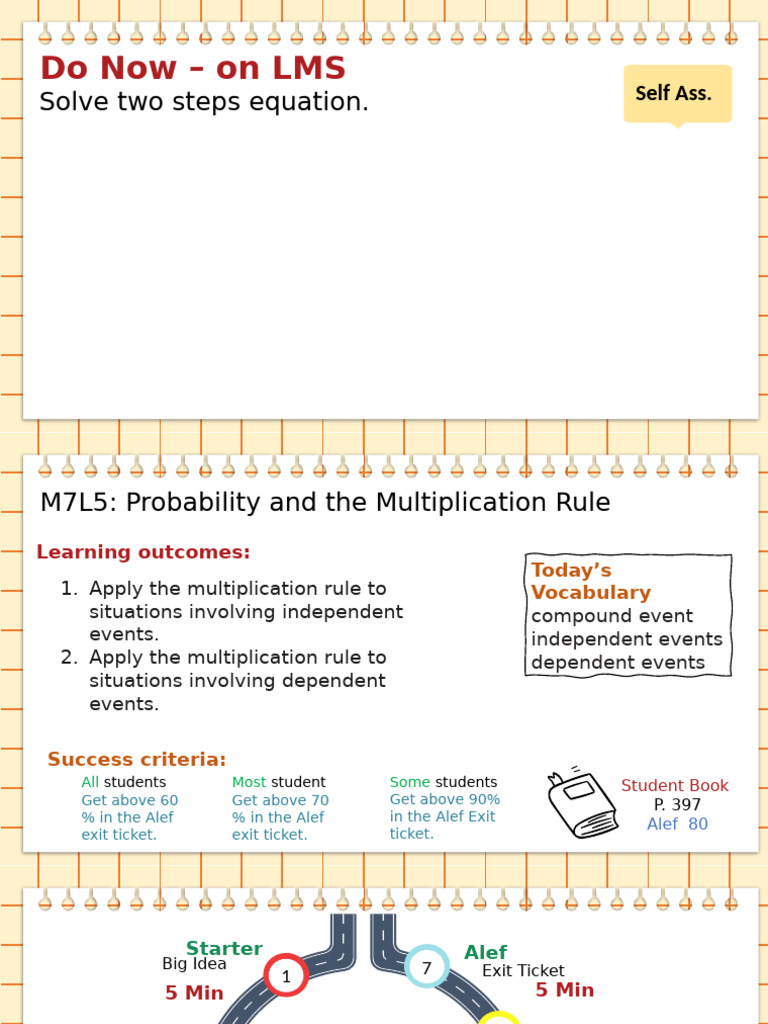 M7L5 Probability and The Multiplication Rule | PDF | Probability ...