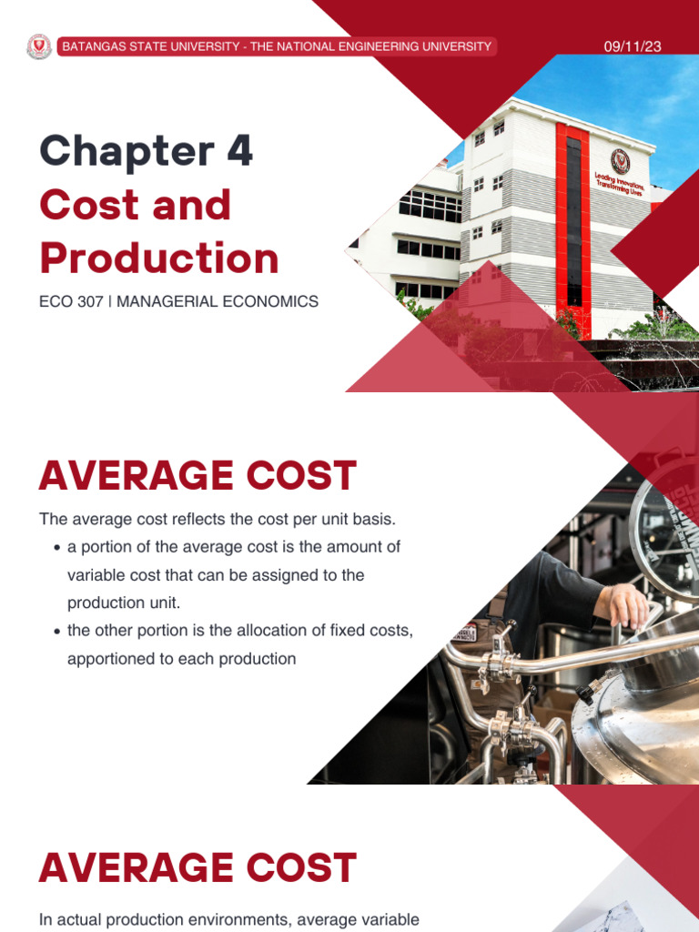 Module 4 Cost and Production | PDF | Long Run And Short Run | Marginal Cost