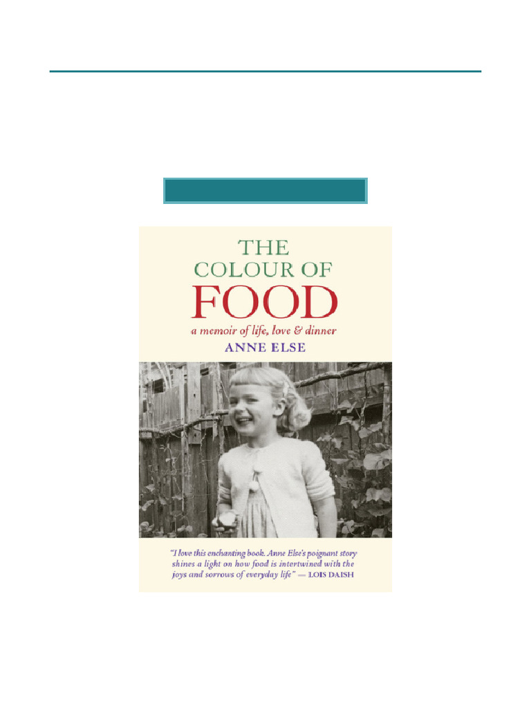 The Colour of Food: A Memoir Download | PDF