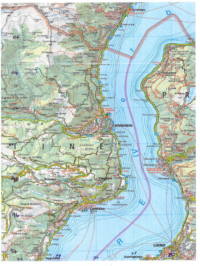 Lago Di Maggiore Map | PDF