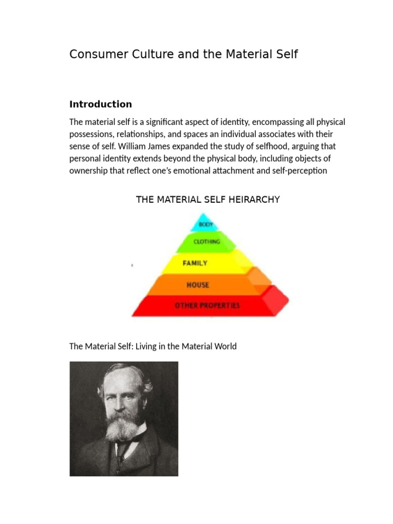 Consumer Culture and The Material Self 2 | PDF | Consumerism | Self
