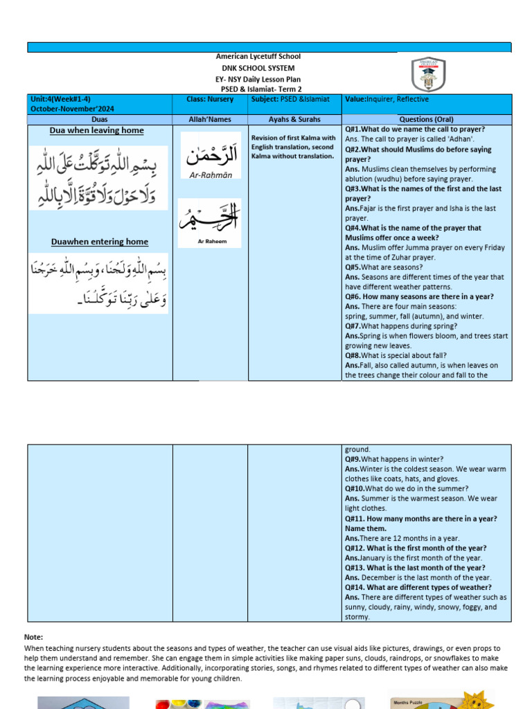 Als-Up4-Gr-Nsy Psed & Islm-2024-25 | PDF | Semitic Words And Phrases | Sharia