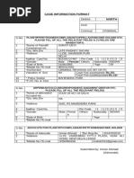 Case Information Format | PDF | Judiciaries | Common Law