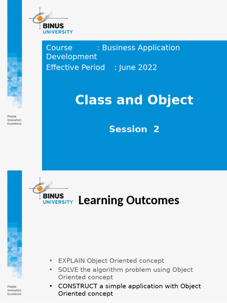 20220620113652D6421_Session2_Class_and_object (1) | PDF | Class (Computer Programming) | Method ...