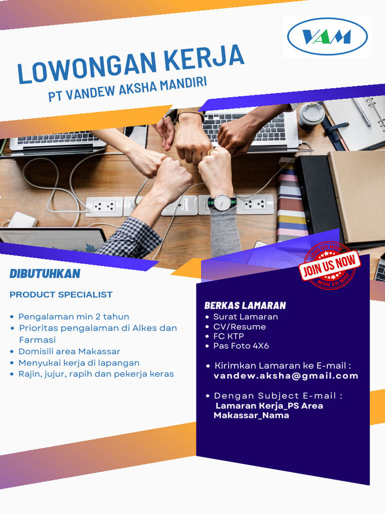 Loker VAM Area Makassar 2024 | PDF