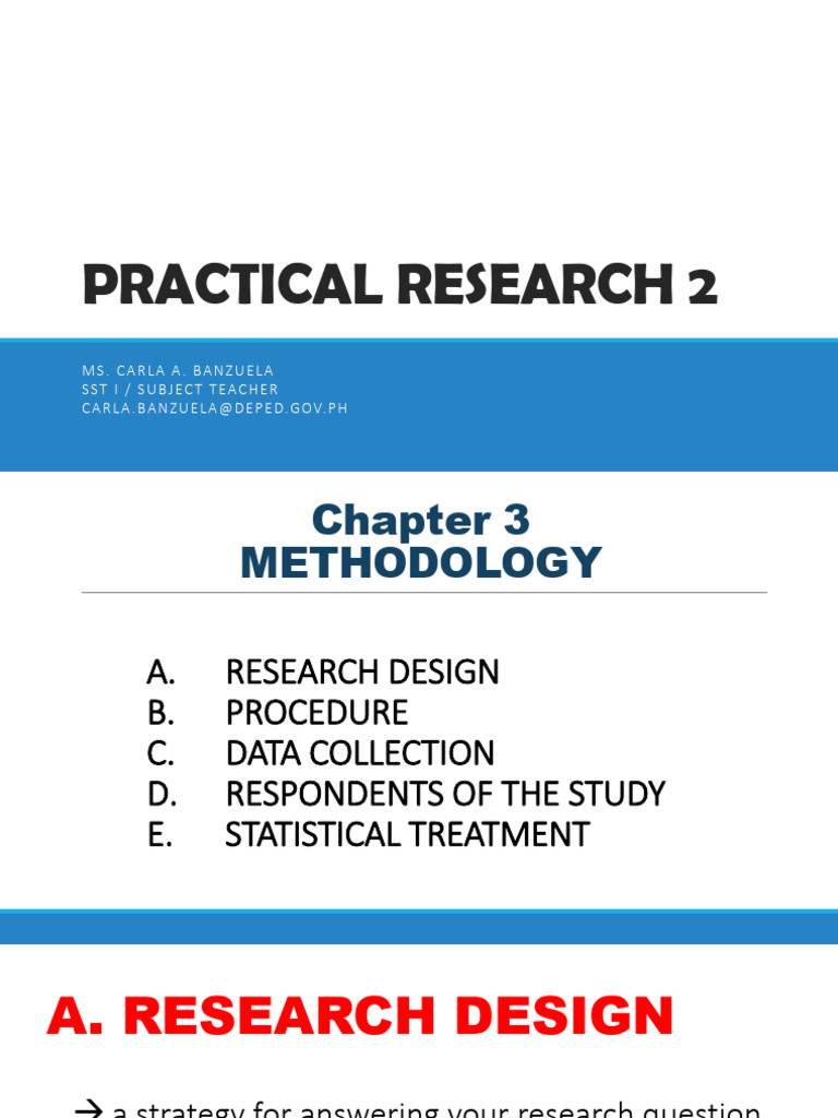 PR2 Lesson-2 Methodology | PDF | Experiment | Design Of Experiments
