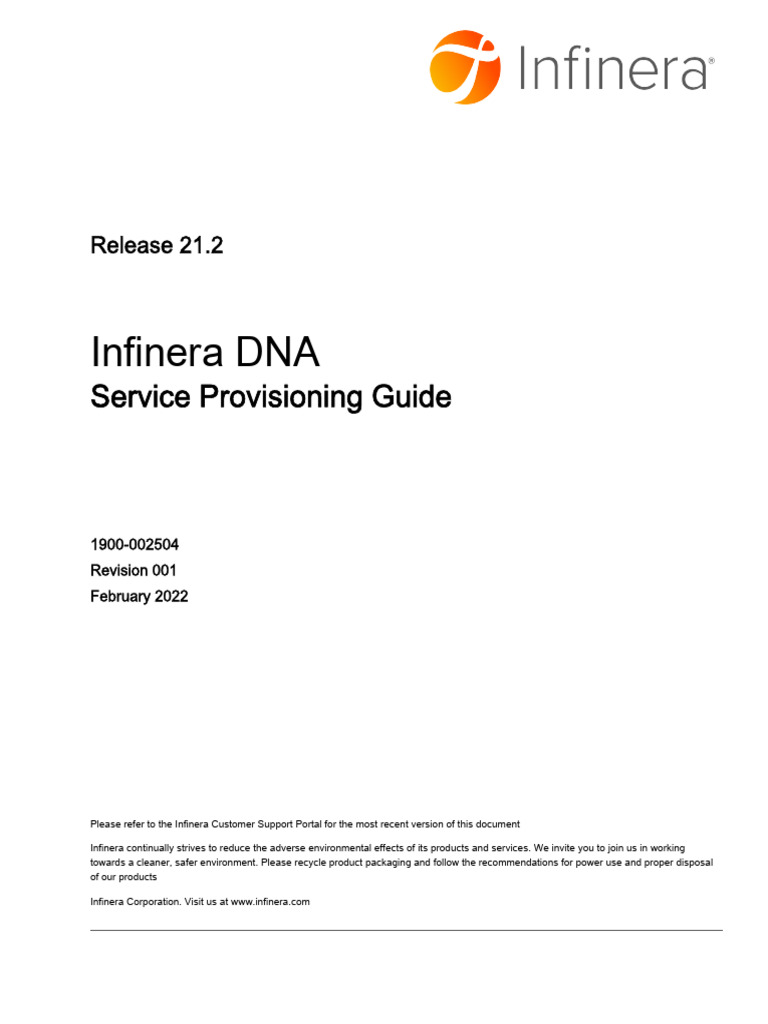 R21.2 DNA Service Provisioning Guide | PDF | Ethernet | Trademark