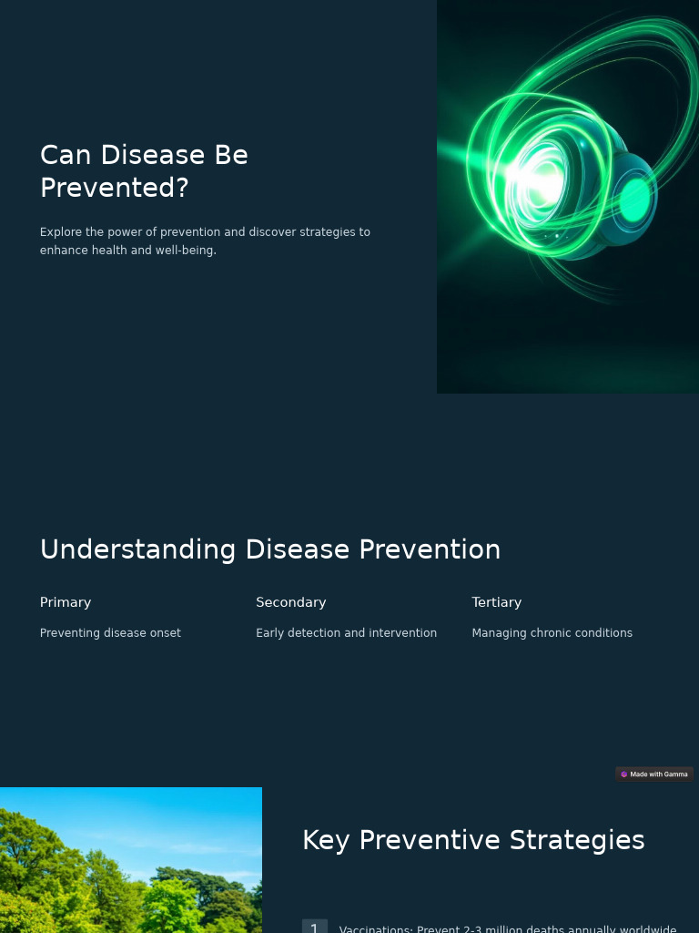 Strategies for Disease Prevention | PDF