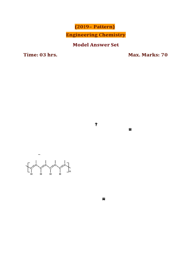 Engineering Chemistry Model Answers | PDF | Corrosion | Infrared ...