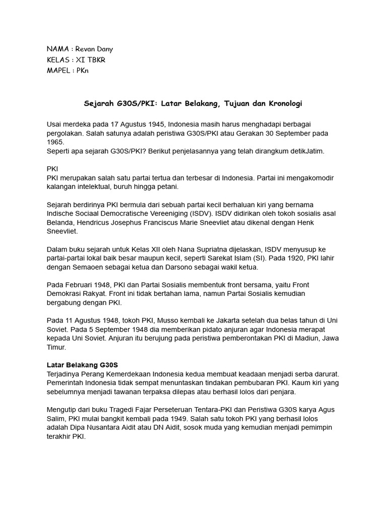 Revan Dany - PKN | PDF