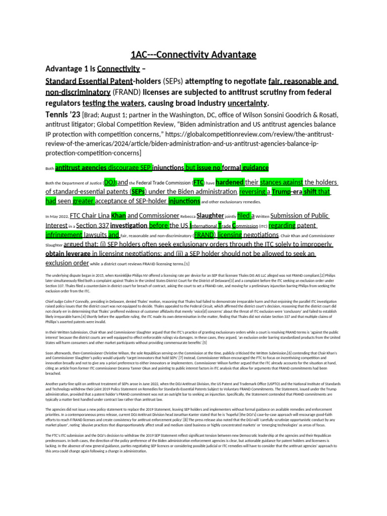 Damien StLucys JeCa Aff Meadows Round 2 | PDF | Patent | Competition Law
