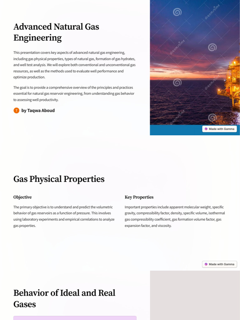 Advanced Natural Gas Engineering Overview | PDF | Gases | Petroleum ...