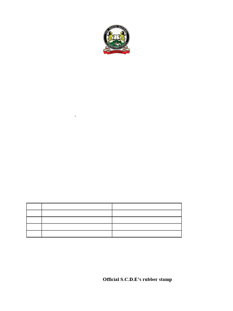 KCSE 2025 Agriculture Project Return Envelope | PDF