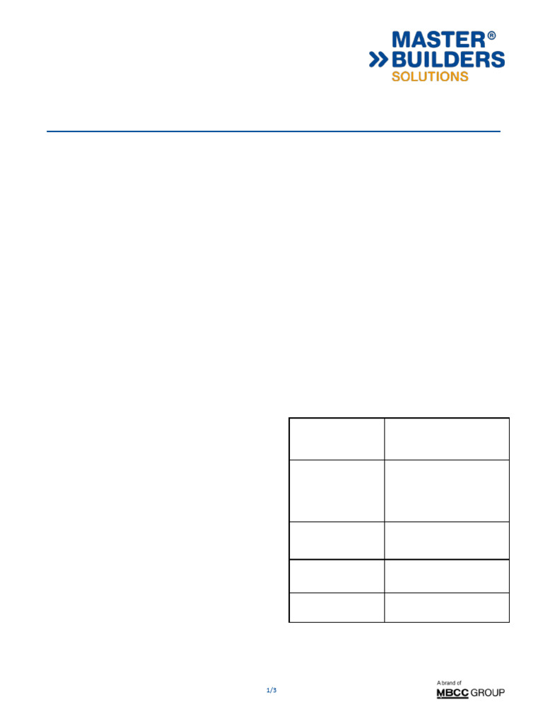 masterseal gg 470_tds | PDF | Concrete | Materials