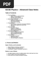 IGCSE Physics Equations and Units 2025 | PDF
